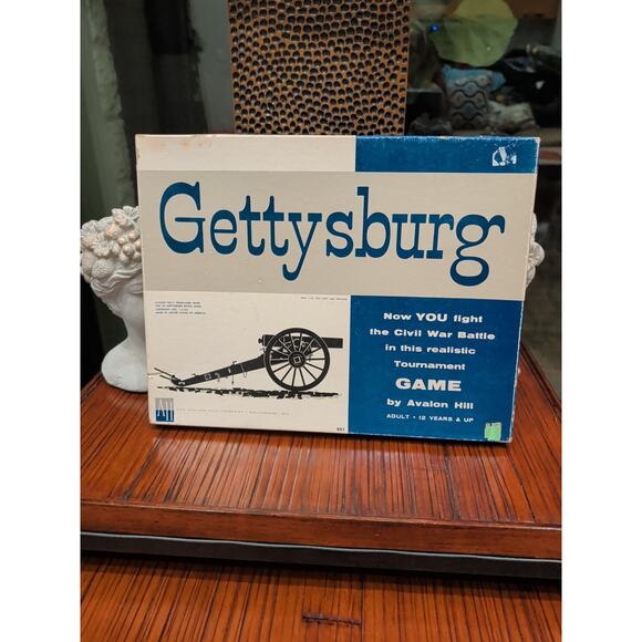 Avalon Hill | Games | Gettysburg Avalon Hill 964 Vintage Map American ...